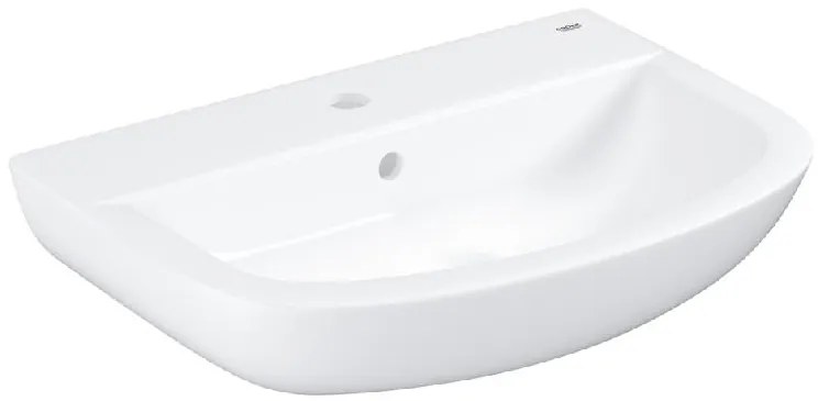 Grohe Bau Ceramic - Umyvadlo 553x386 mm, s přepadem, 1 otvor pro baterii, alpská bílá 39440000