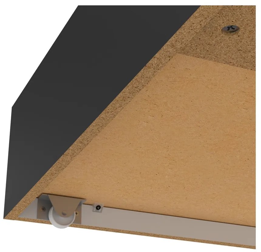 Černé šuplíky pod postel v sadě 2 ks Naia – Tvilum