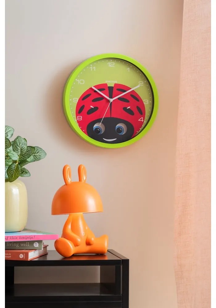 Dětské hodiny ø 31 cm Peekaboo Ladybug – Karlsson