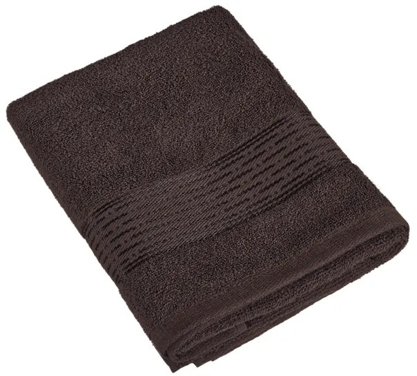 Bellatex Froté ručník a osuška kolekce Proužek tmavá hnědá rozměr 50x100 cm