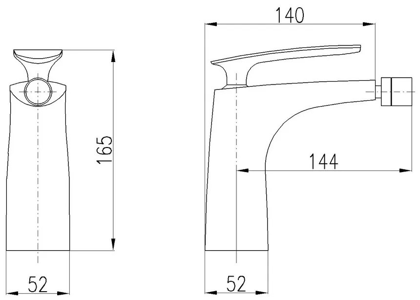 Slezák Rav Tigris TG144.0 bidetová baterie stojánková