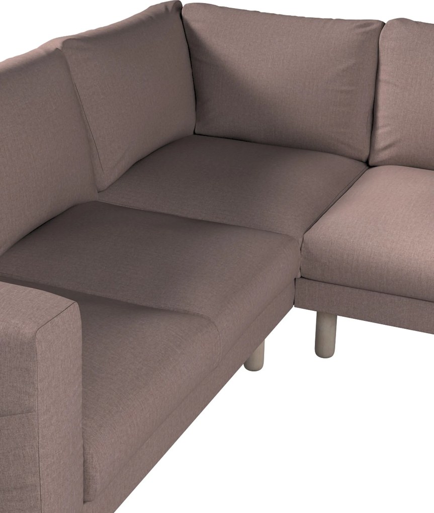 Potah na pohovku IKEA Norsborg rohová 4-místná barva růžová látka pletený vzor