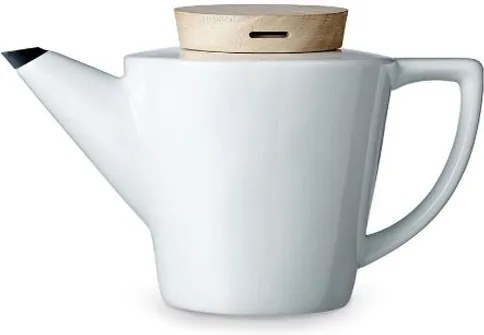 Viva Scandinavia Porcelánová čajová konvice Anytime 1L Bílá/dřevo