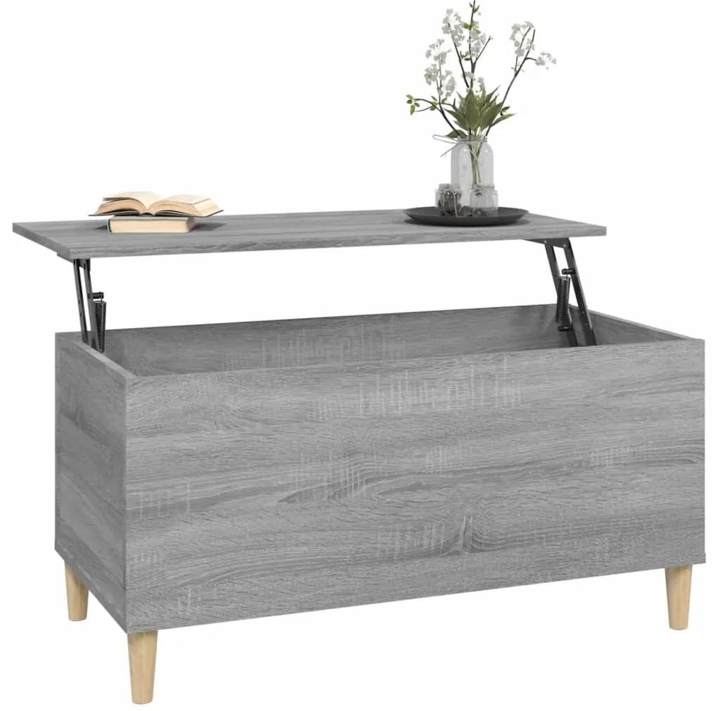 Konferenční stolek šedý sonoma 90x44,5x45 cm kompozitní dřevo - Default Title