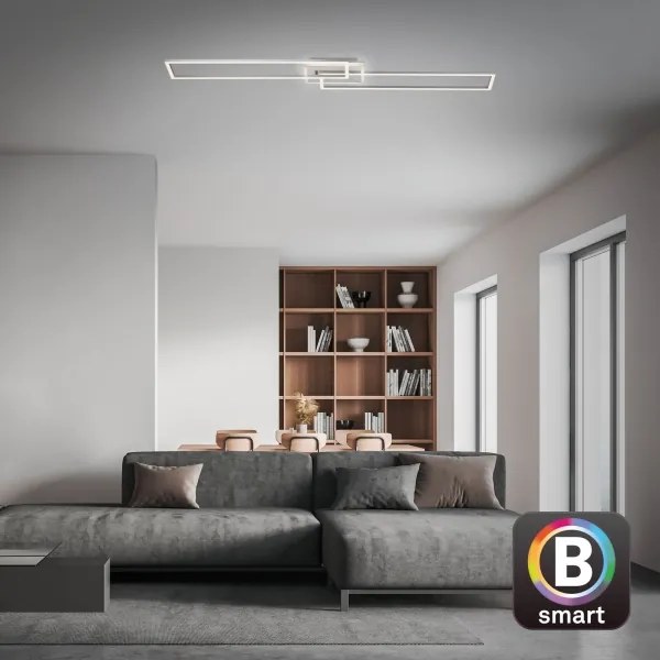 Brilo - LED Stmívatelný přisazený lustr FRAME 2xLED/20W/230V Wi-Fi Tuya + DO