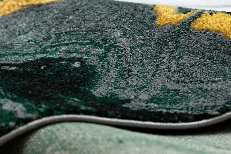 Dywany Łuszczów, Kusový koberec Emerald 1017 green and gold, 200x290, zelená, kancelář