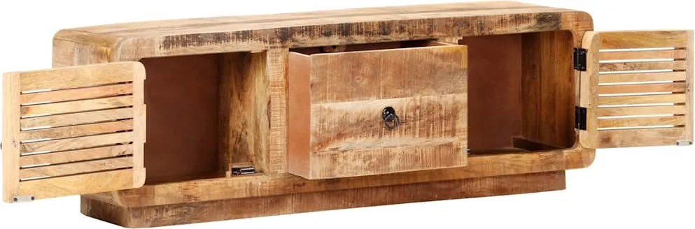 TV stolek 120 x 30 x 40 cm hrubé mangovníkové dřevo 320460