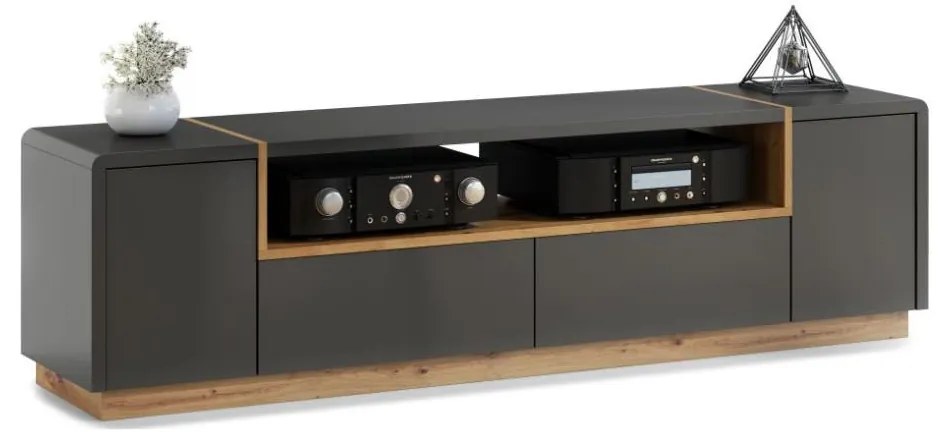 Televizní stolek FRED antracit/dub artisan 5903631912153