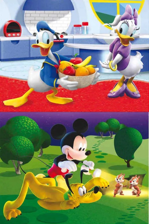 DINO DŘEVO Kostky obrázkové Mickey Mouse set 12ks kubus *DŘEVĚNÉ HRAČKY* dn641174