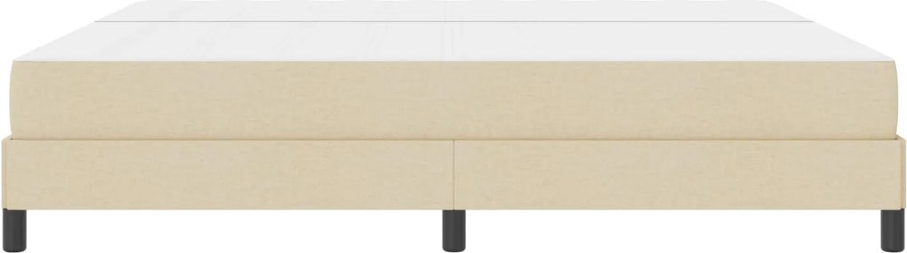 Postel s boxspringem Krémová 200 x 200 cm textil 3398519