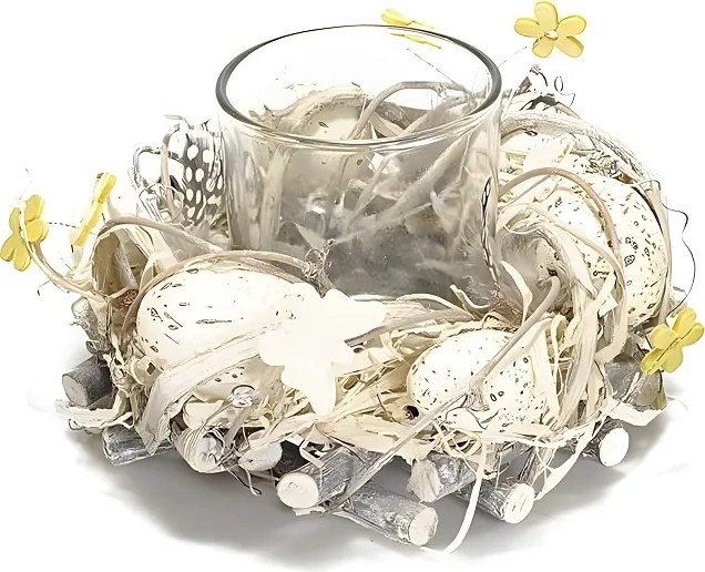 Velikonoční svícen – přírodní 15 × 10 cm
