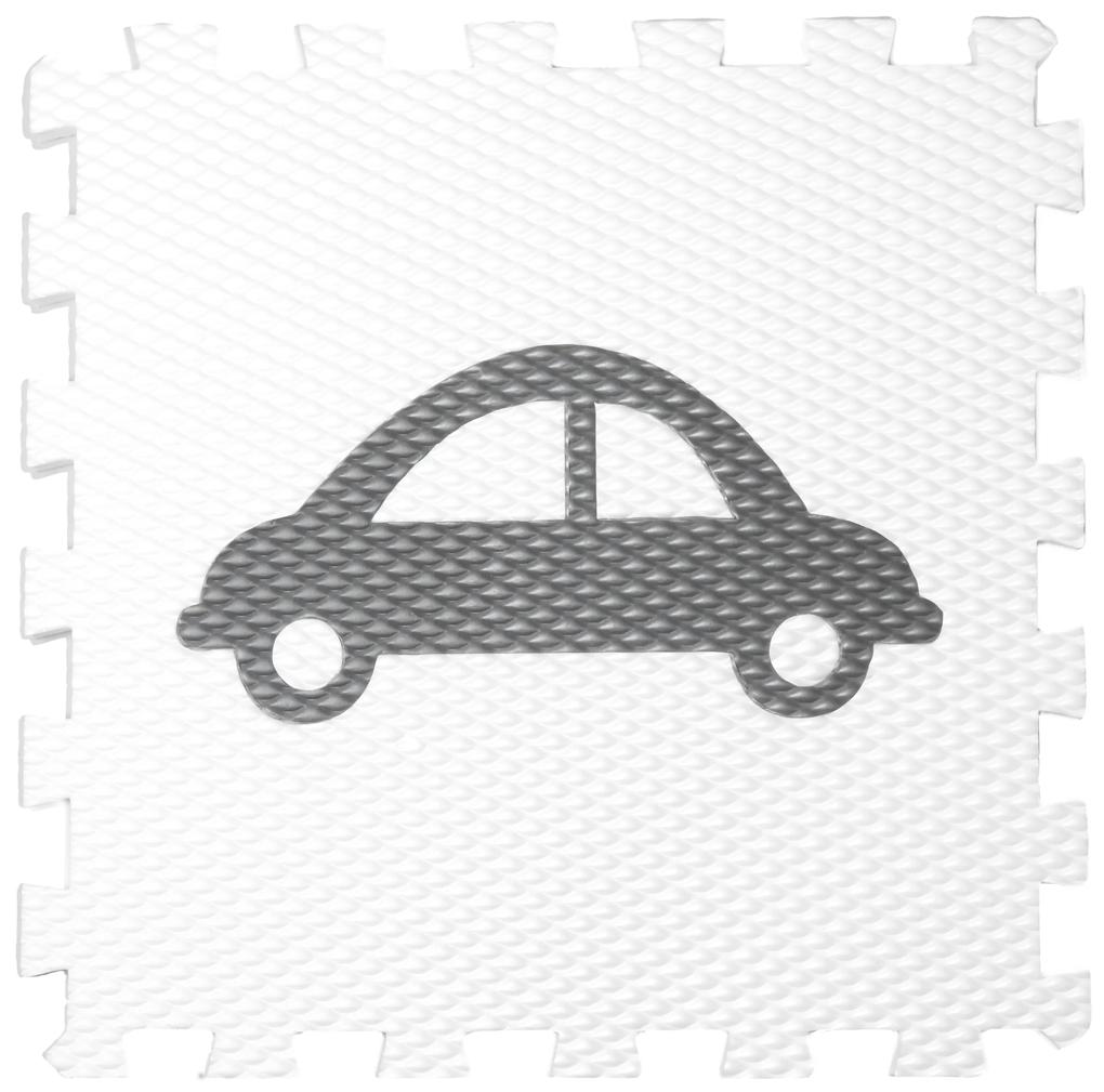 VYLEN Minideckfloor s autem Barevná kombinace: Bílý se světle šedým autem