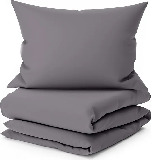 Bavlněné povlečení DENYX BLEND šedé zip Rozměr povlečení: 2 ks 70 x 90 cm | 200 x 220 cm