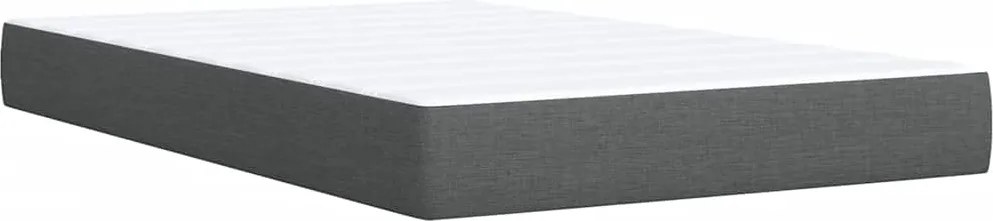 Box spring postel s matrací tmavě šedá 120x190 cm textil 3285360