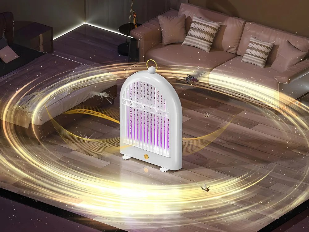 Verk Group Elektrická led insekticidní lampa uv pro komáry mouchy přívěsek 2 usb režimy