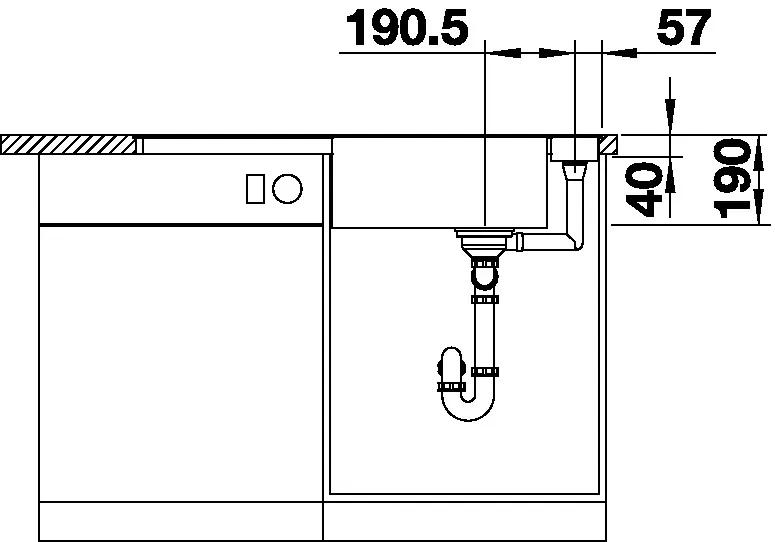 Granitový dřez Blanco AXIA III XL 6 S-F InFino káva + skleněná krájecí deska a excentr 523531