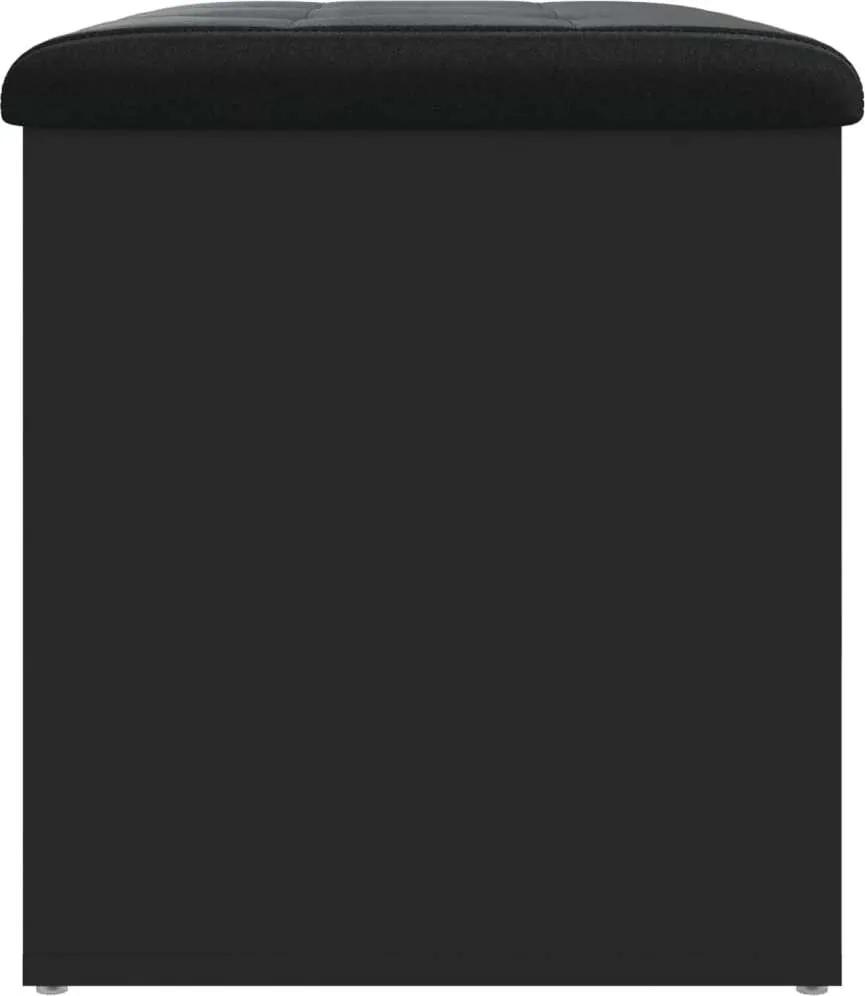 vidaXL Úložná lavice 62 x 42 x 45 cm kompozitní dřevo [835041] Barva: Černá