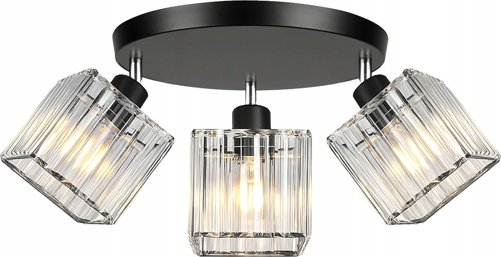stropní svítidlo Led 3xE27 křišťálové stínítko Styl glamour moderní stropní svítidlo
