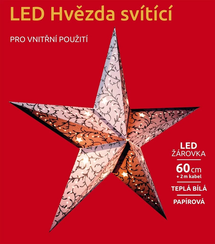 Marimex | Svítící hvězda 1 LED | 18000091
