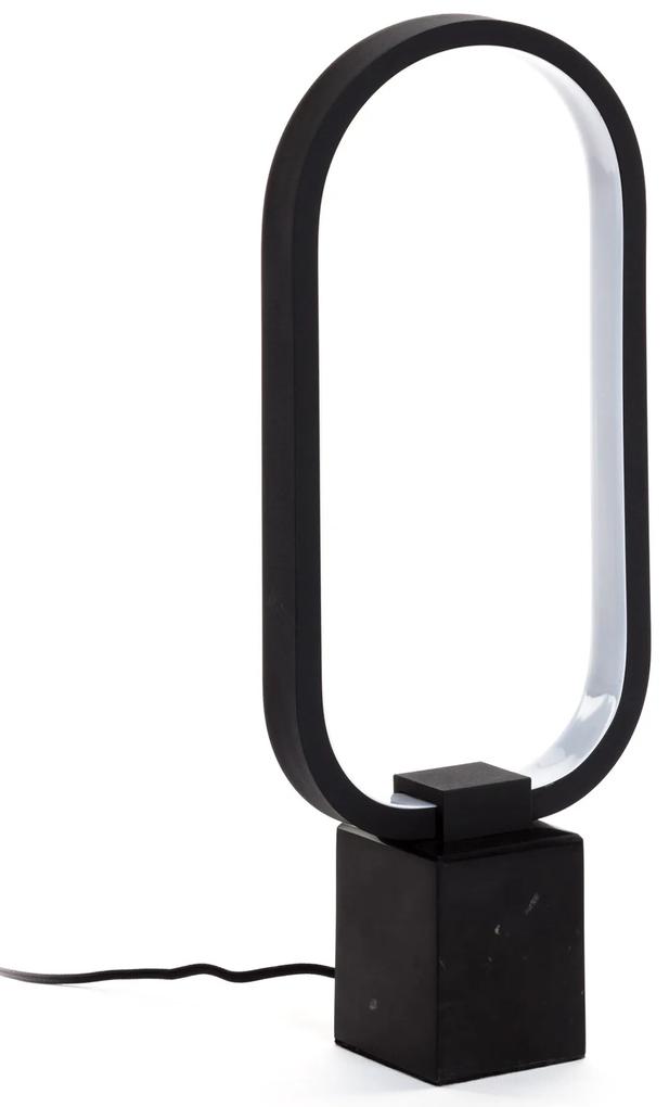 Černá kovová stolní lampa LaForma Cinta