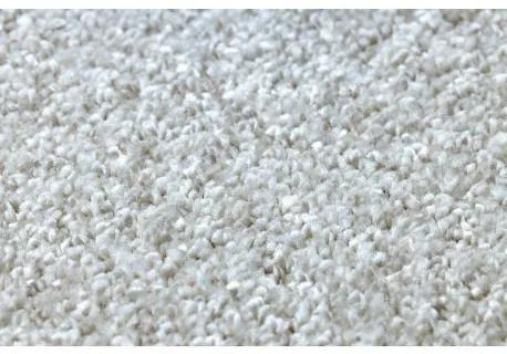 koberec, koberec metráž SANTA FE krémový 031 hladký, Jednotný jedno velikost 150x350 cm | krásné koberce cz