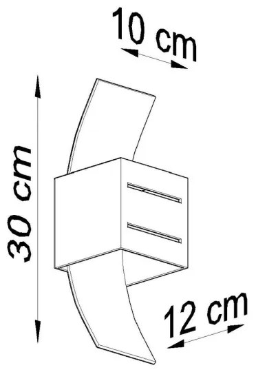 Sollux SL.0202 - Nástěnné svítidlo LORETO 1xG9/40W/230V šedá