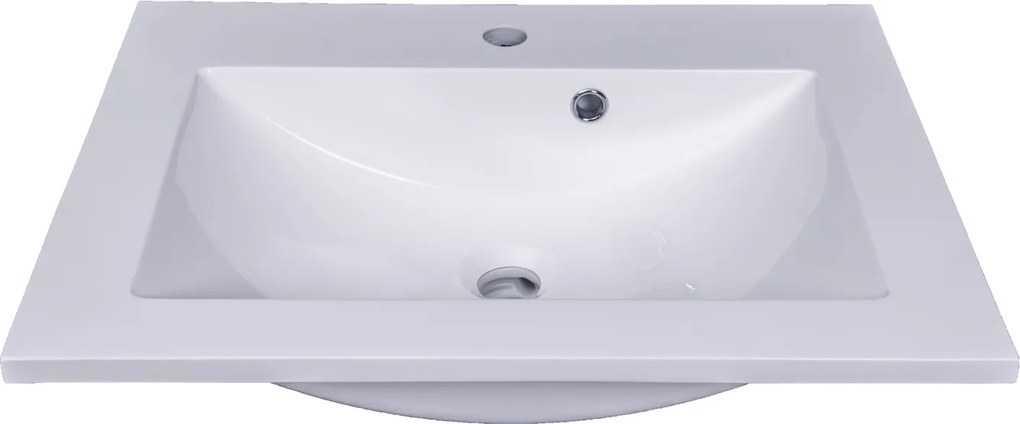 CEDERIKA - SLIM 60 umyvadlo z litého mramoru - BÍLÉ CA.05460