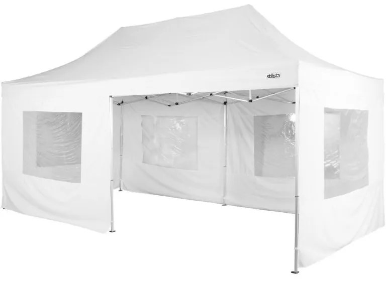 STILISTA 8671 Zahradní párty stan 3 x 6 m nůžkový bílý