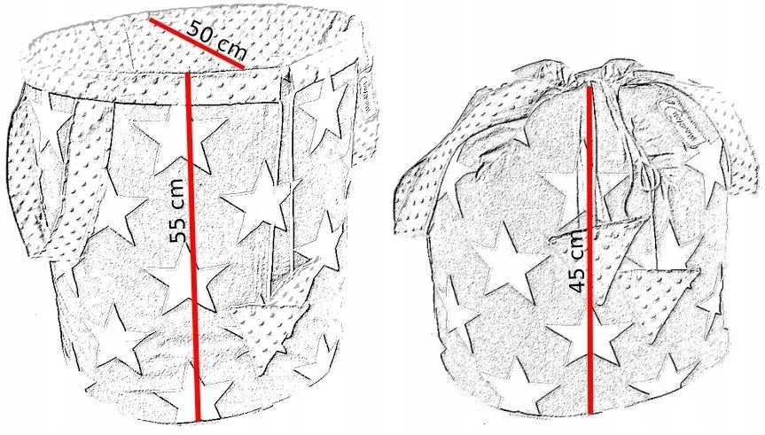 Dětský koš na hračky AFRIKA - šedý