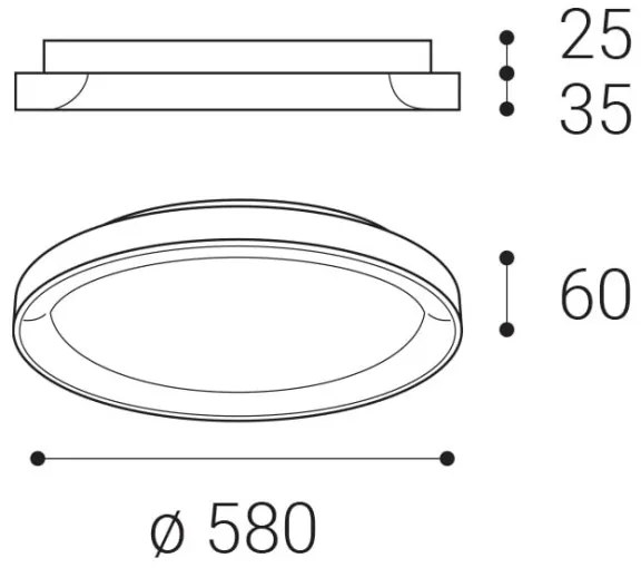 LED2 - LED Stropní svítidlo BELLA LED/48W/230V 3000K/4000K černá