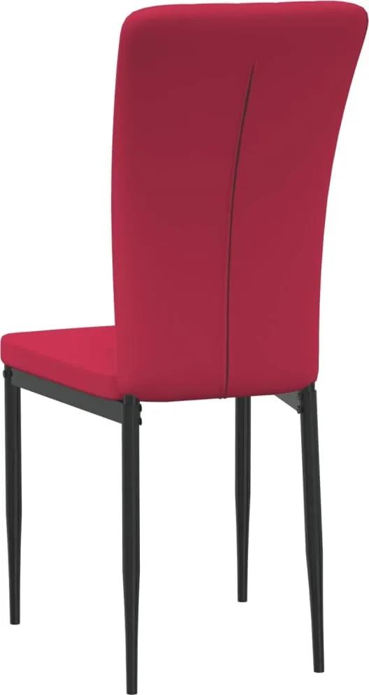 vidaXL Jídelní židle 4 ks samet [326109] Barva: Černá