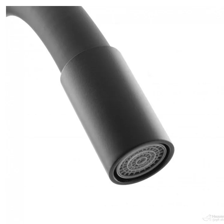 Gamma Flex 2000, stojánková dřezová baterie s flexibilním ramenem, černá matná, GMA-BFX-2000BK
