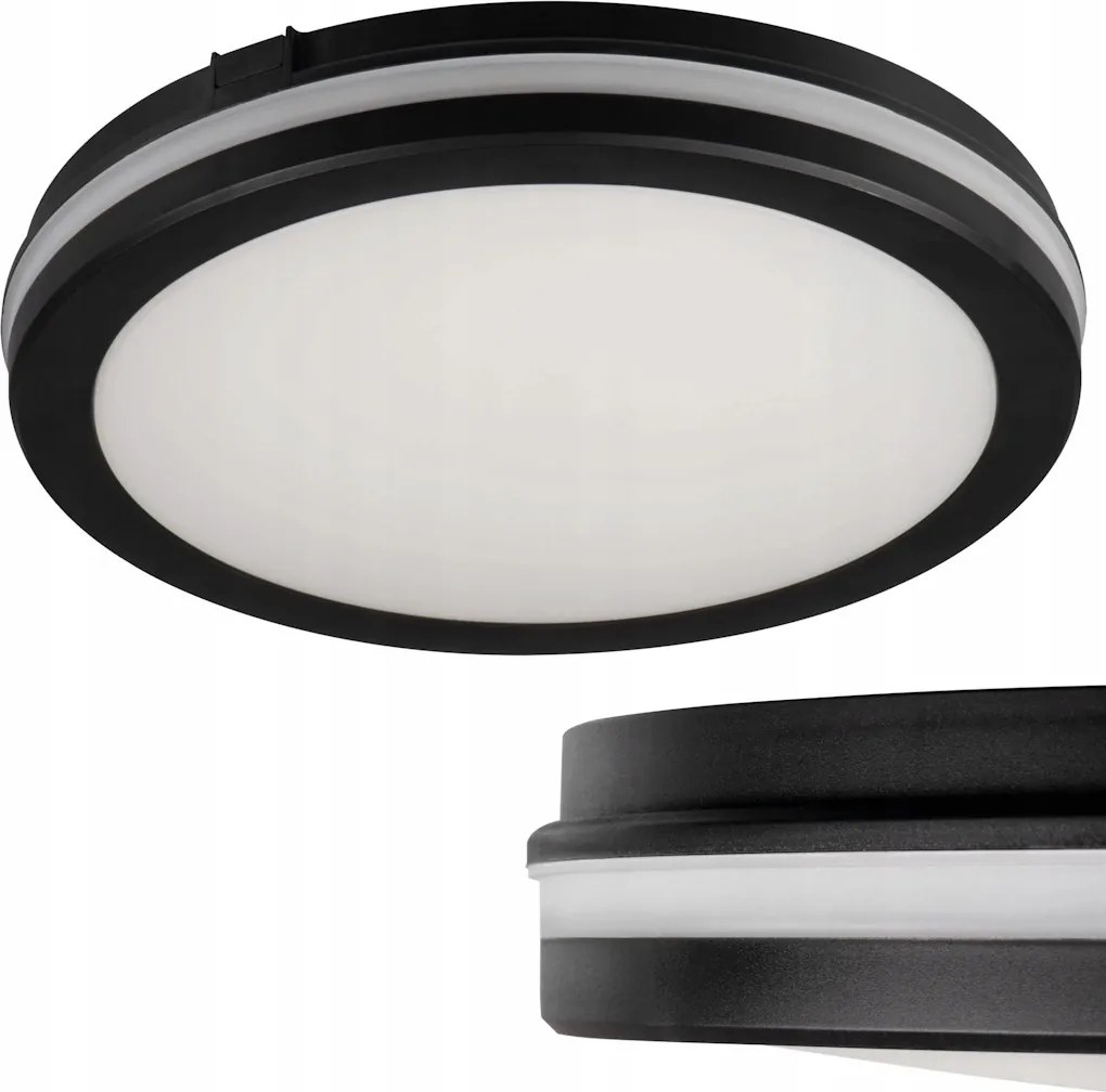 Stropní Svítidlo Led Stropní Svítidlo Hermetická Beno Eco 40W Variabilní barva Cct Černá