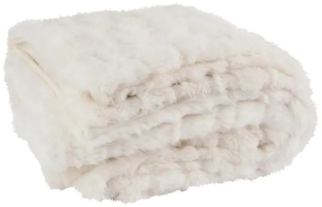 Deka krémová FAUX FUR 1