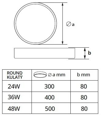 T-LED LED svítidlo RENDO 24W CCT kulaté černé stropní LED svítidlo RENDO 24W CCT kulaté černé stropní