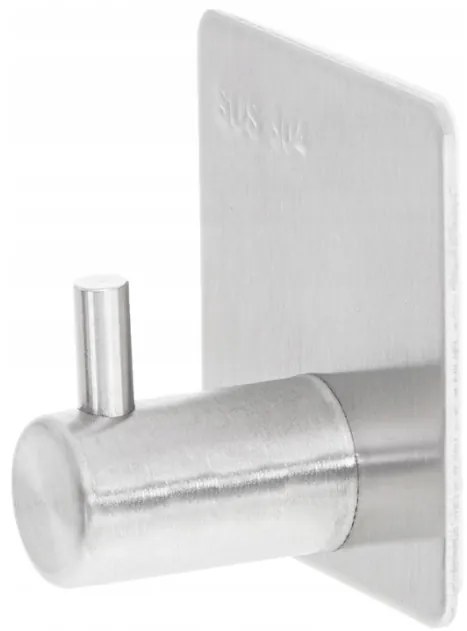 KIK KX5687_1 Samolepicí koupelnový háček - stříbrný