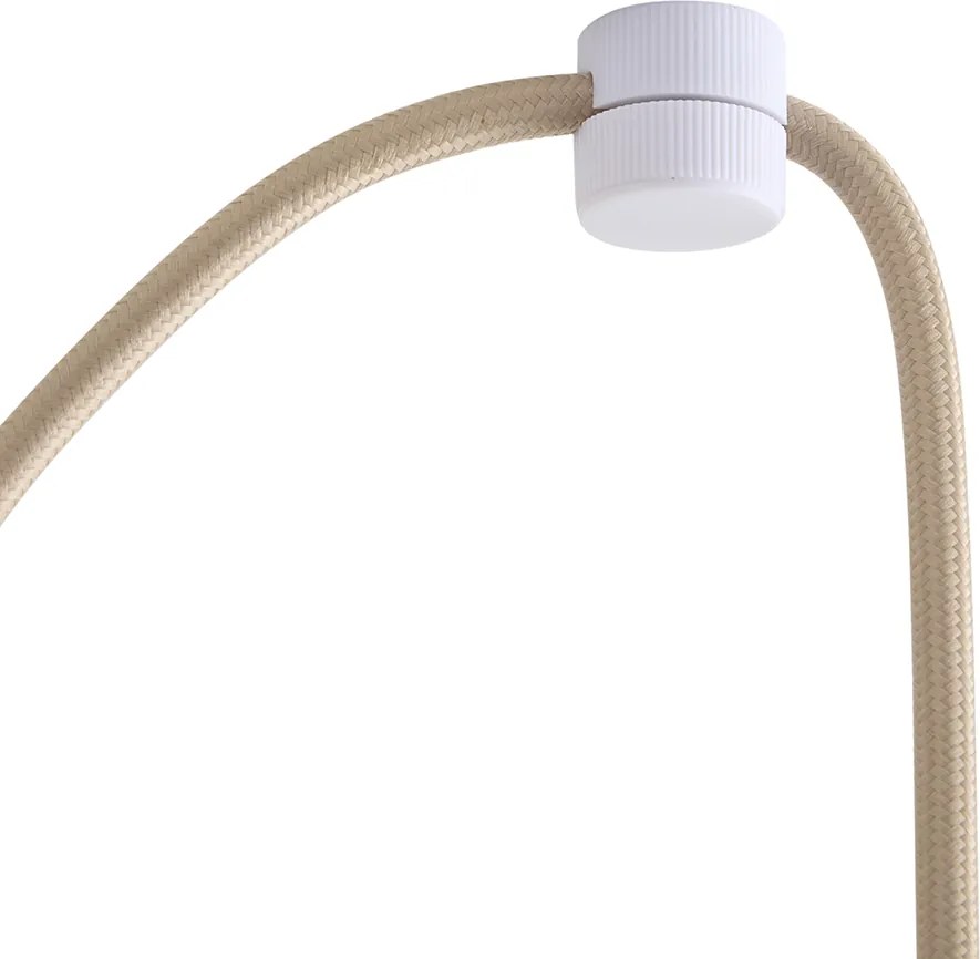 Designová závěsná lampa béžová s opálovým sklem 3-světlo - Tulip