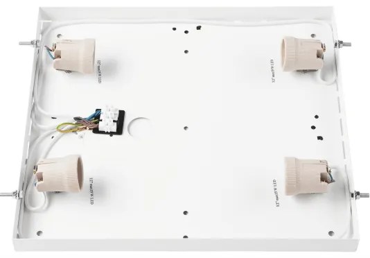 Stropní svítidlo OAK SQUARE 4xE27/15W/230V 39x39 cm dub/černá