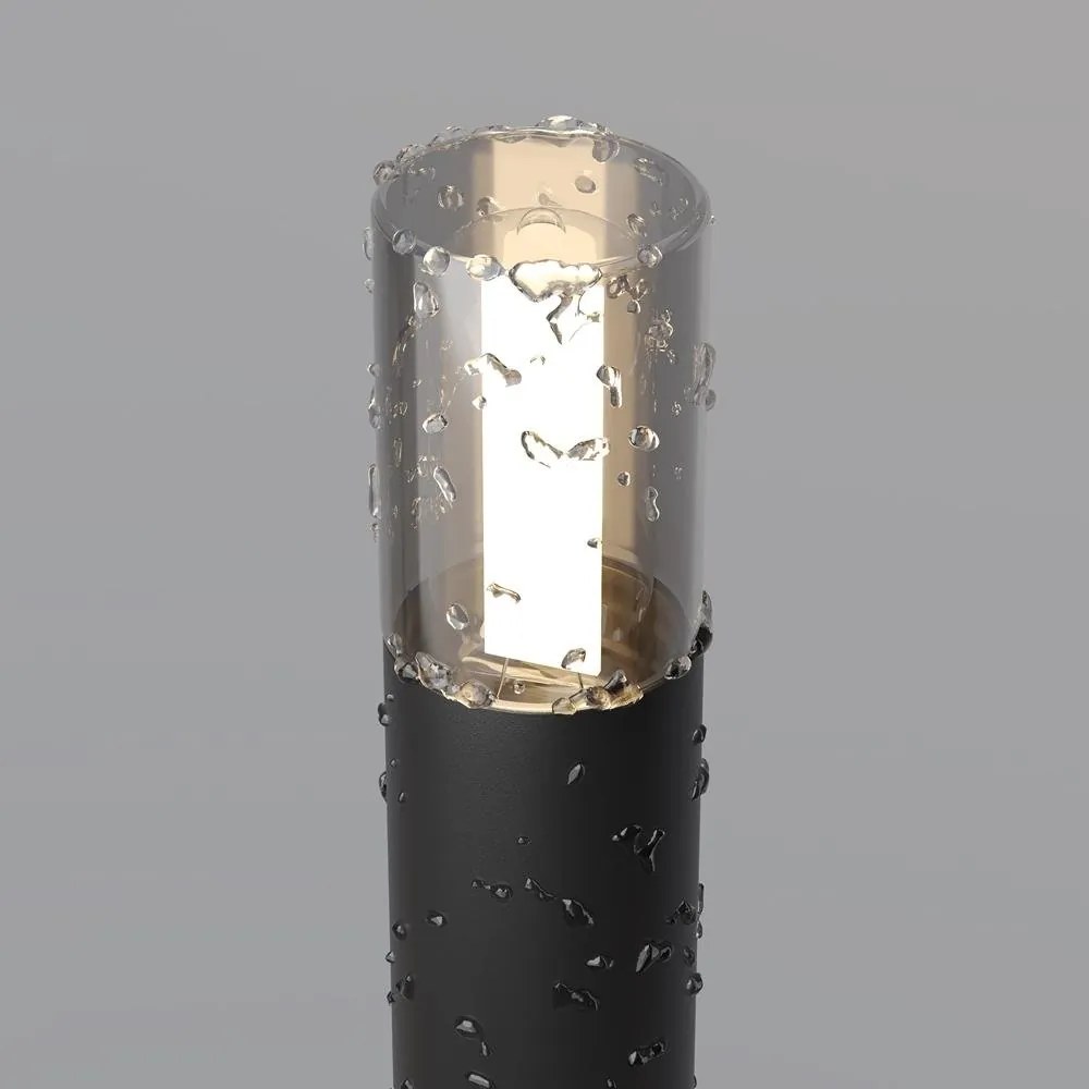 M O437FL-01GF1 Venkovní sloupkové svítidlo Glide G9 20W černý hliník průhledné sklo IP54 - MAYTONI