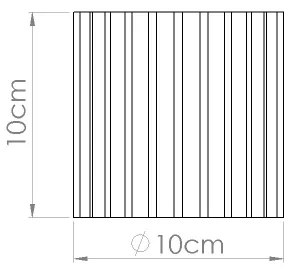 Sollux  SL.1794 - Bodové svítidlo AURA 1xGU10/10W/230V 10 cm zelená