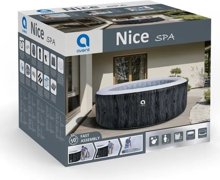 AVENLI NICE jacuzzi WOOD - nafukovací vířivka pro 6 osob