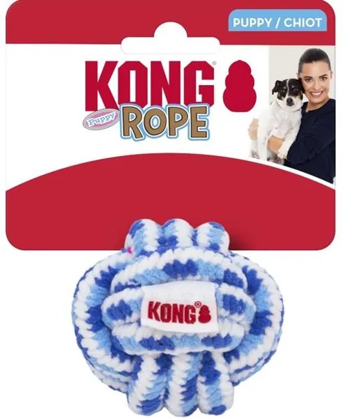 Hračka textil KONG Rope Ball Puppy S mix