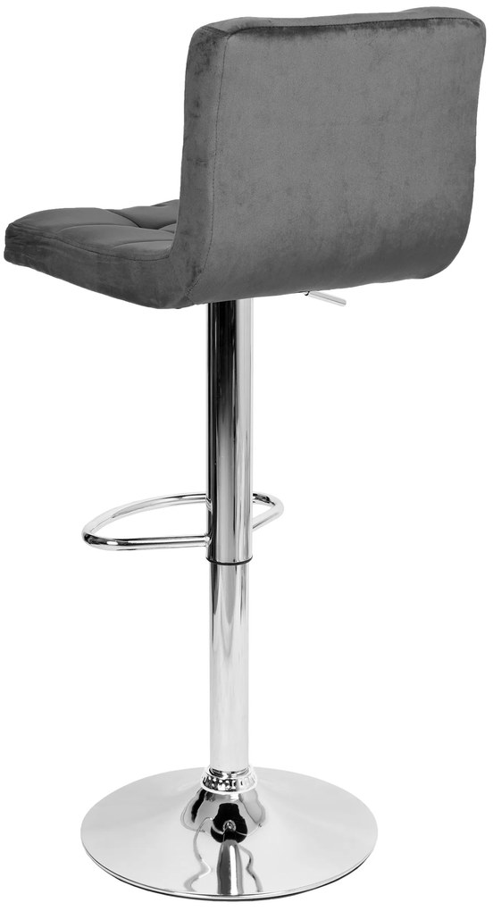 ViaDomo Via Domo - Barová židle Tavolla - šedá - 40x107 cm