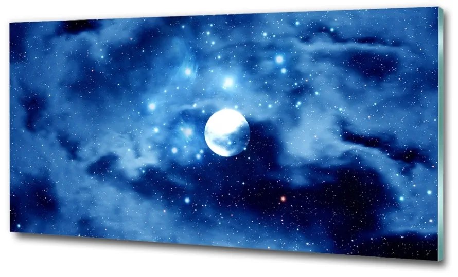 Wallmuralia Foto-obraz fotografie na skle Měsíc v úplňku 100x50
