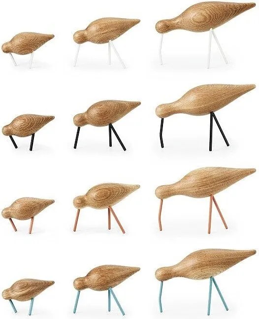 Dekorativní figurka Shorebird L černá