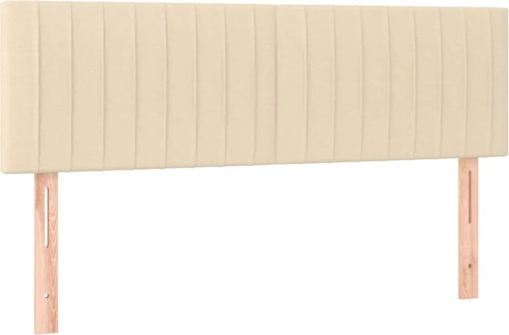 Box spring postel s matrací krémová 140x190 cm textil 3140774