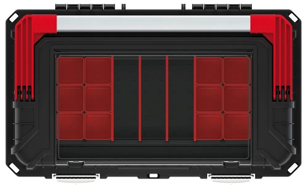 Kistenberg Kufr na nářadí s kov. držadlem a zámky HEAVY černý 585x360x337