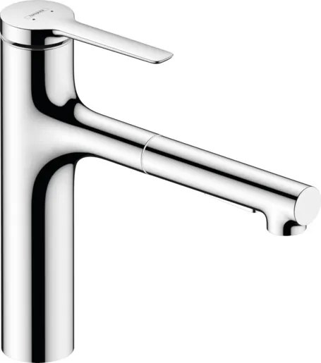 Hansgrohe Zesis M33 dřezová baterie s vytahovací sprškou, 2 proudy chrom 74823000