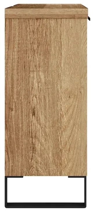 furniture-nabytek.cz - Masivní skříňka pod umyvadlo Sidora z divokého dubu, olejovaná, hnědá – 56×25×60 cm