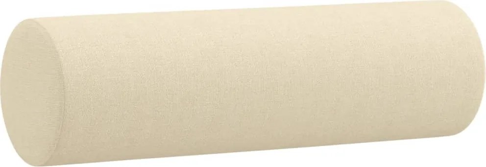 2dílná sedací souprava s polštáři krémová textil 3201820